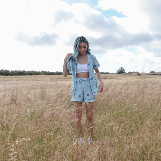 Girl's Spirited Creatures Blue Sleep Set – Dreamie Clothing